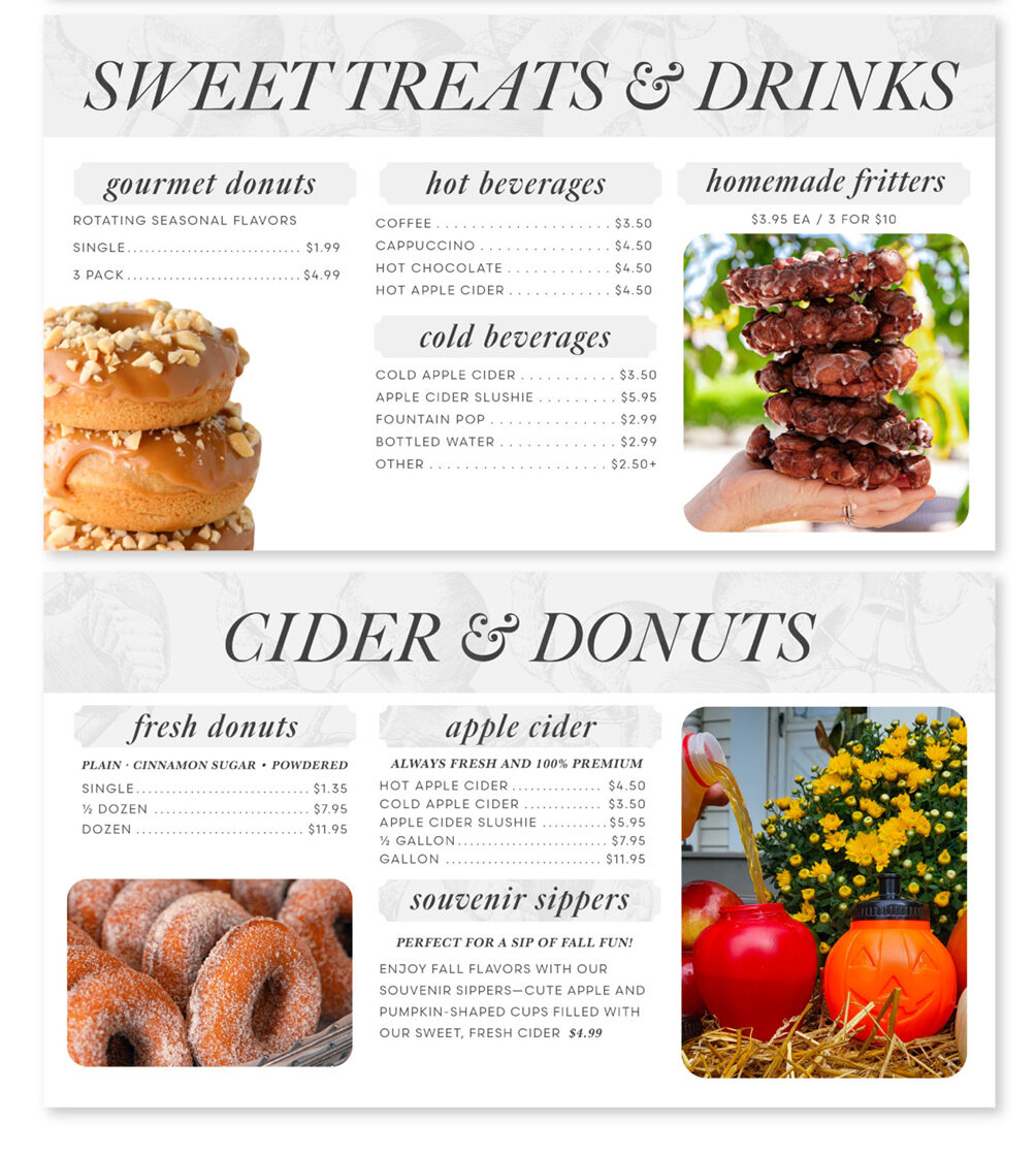 Property Menus - Blake Farms